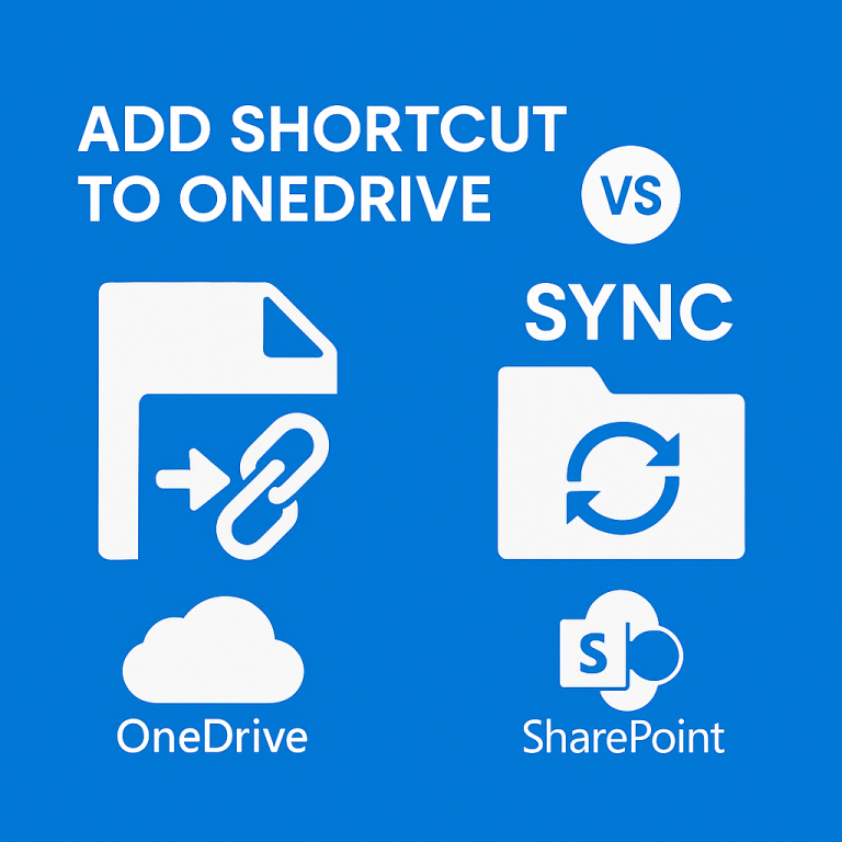 “Add Shortcut to OneDrive” và “Sync” trong SharePoint - Công ty cổ phần ...